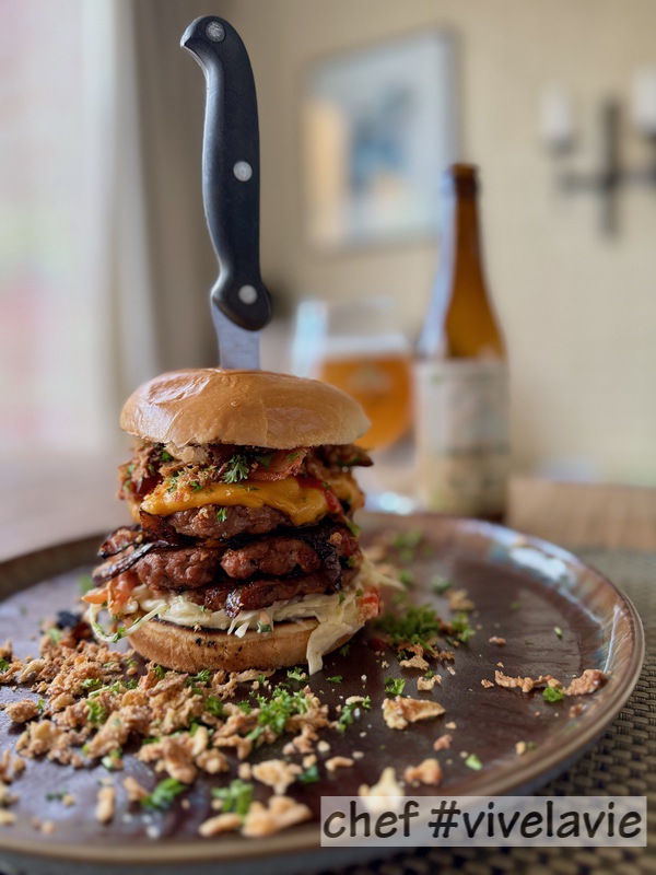 BBQ | triple smash burger - Pascal Pluijmaekers #vivelavie